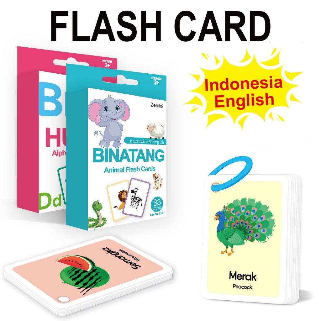 Jual Flash Card Belajar Anak Kartu Edukasi Paud TK Mainan Belajar ...