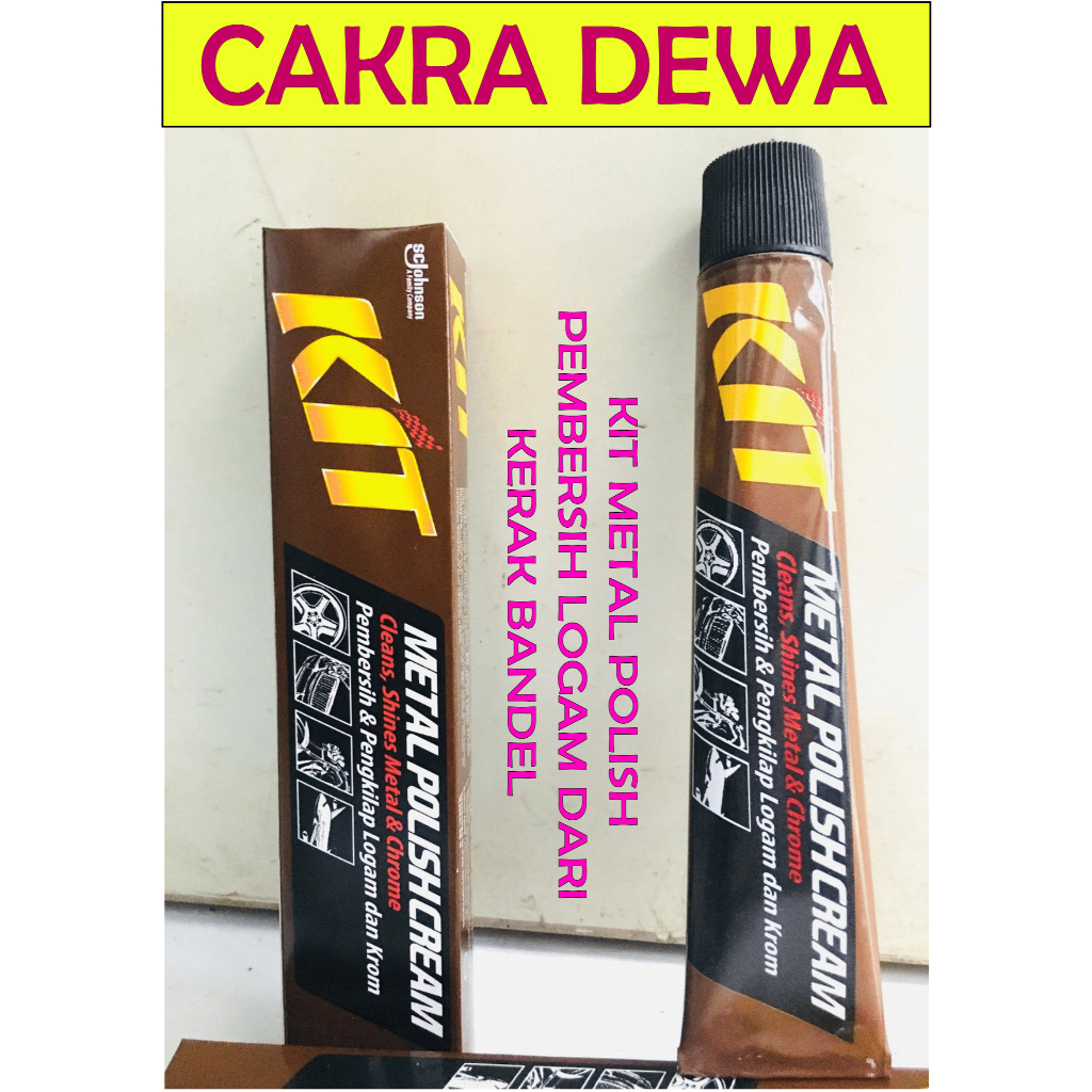 Jual KIT Metal Polish Cream pasta pembersih dan pengkilat logam 50 gr ...