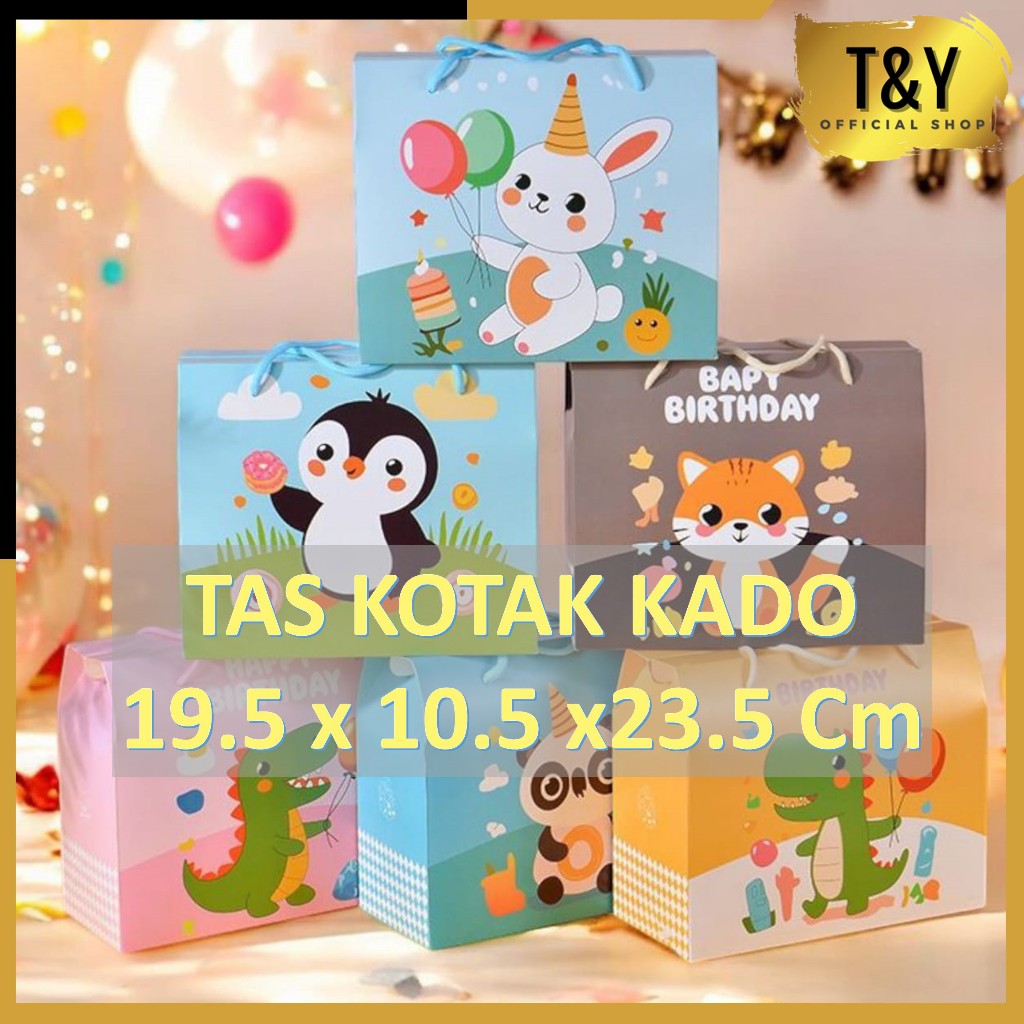 Jual T&Y Goodie Bag Karakter Tas Hadiah Ulang Tahun Anak Paperbag Ulang ...