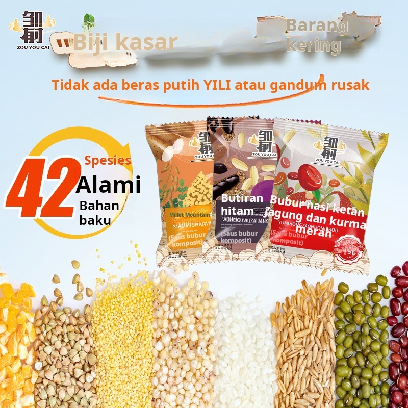 Jual Bubur Sehat 7 Hari Praktis [5 Kantong] - Campuran Ubi Ungu, Beras ...