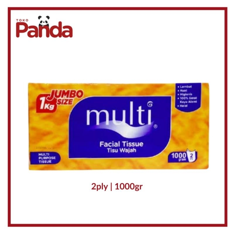 Jual Tissue Facial MULTI 1000gr 2 ply | Tissu Wajah MULTI 1000gr | Shopee Indonesia