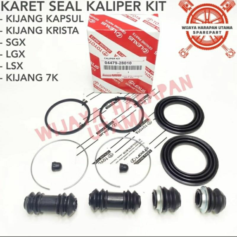 Jual CALIPER KALIPER KIT KARET SEAL KIT REM DEPAN KIJANG 7K KAPSUL KRISTA | Shopee Indonesia