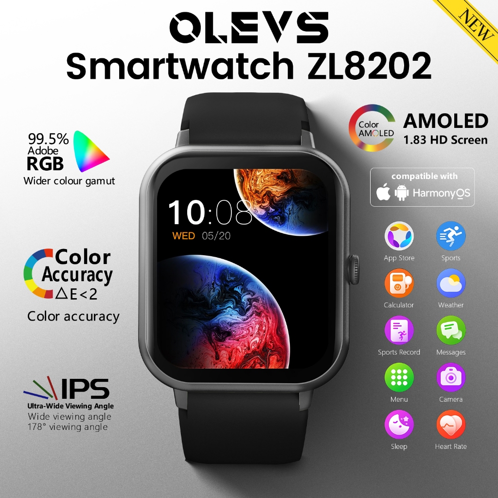 Jual OLEVS SmartWatch Anti Air Multifungsi Olahraga Oximeter 100 ...