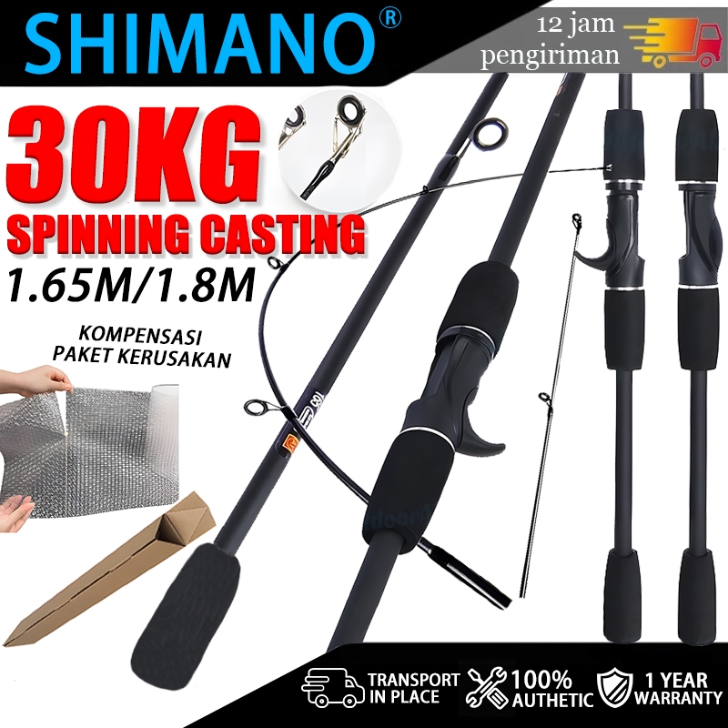 Jual Joran Pancing1.65m/1.8m Carbon Fishing Rod Spinning & Casting Ultra Light Lure Rod Murah ...