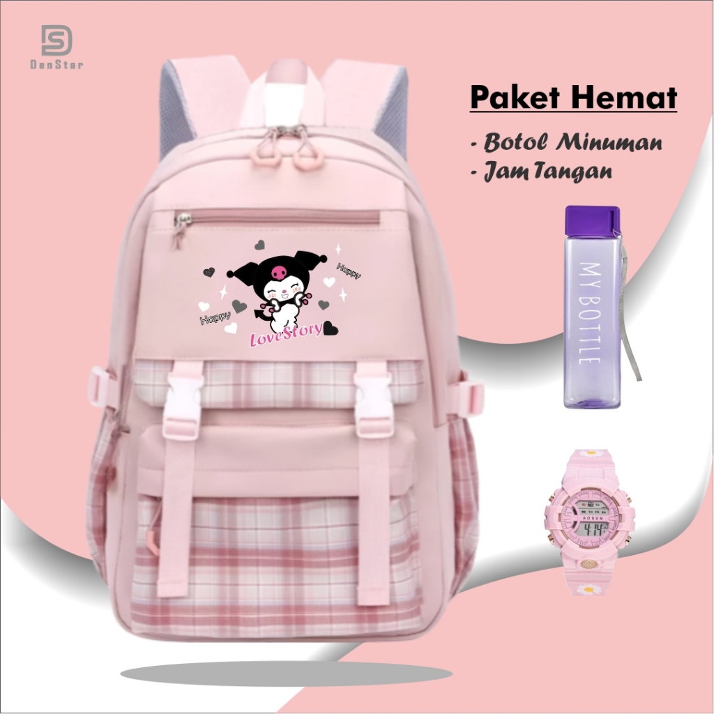 Jual TAS RANSEL ANAK SEKOLAH KARAKTER KUROMI SD SMP SMA MURAH BANYAK BONUS | Shopee Indonesia