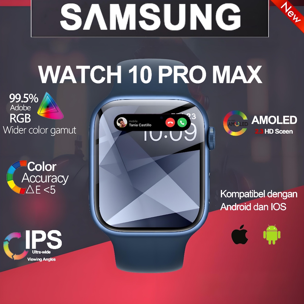 Jual [COD] Baru Samsung SmartWatch S10 Pro Max Wanita Tahan Air Jam ...