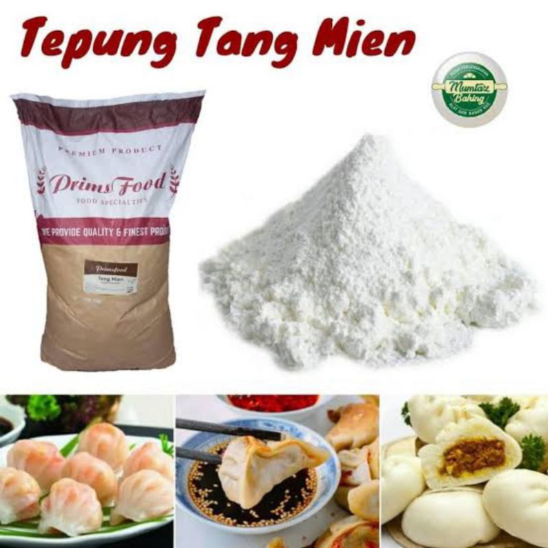 Jual PRIMSFOOD TANG MIEN Tepung Bakpao - HALAL - Repack | Shopee Indonesia