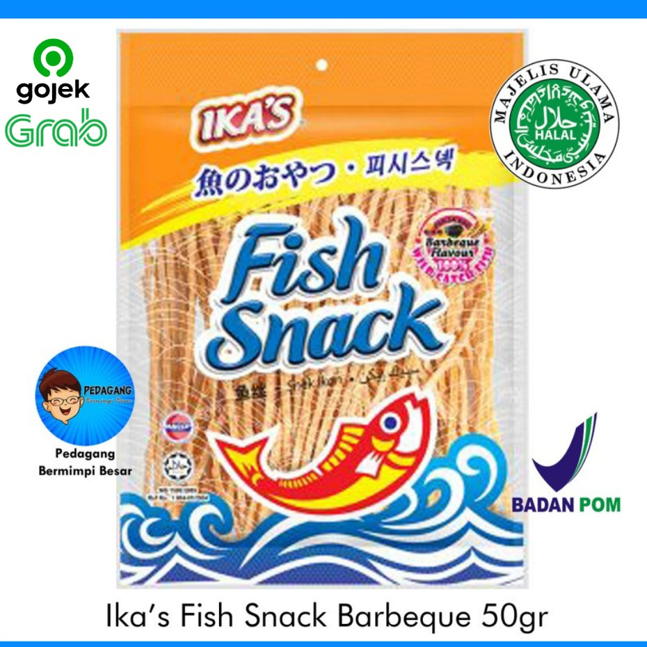 Jual Ikas Fish Snack BBQ 50gr | Snack Ikan Malaysia | Snack Lidi Ikan ...