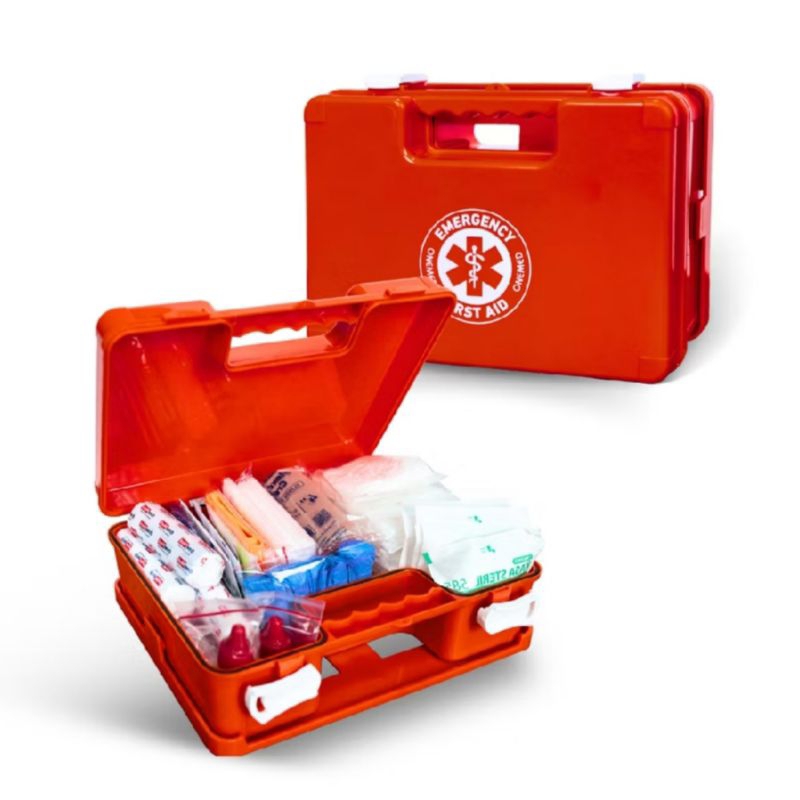 Jual Emergency First Aid Box + isi (Emergency Set Box) P3K | Shopee ...