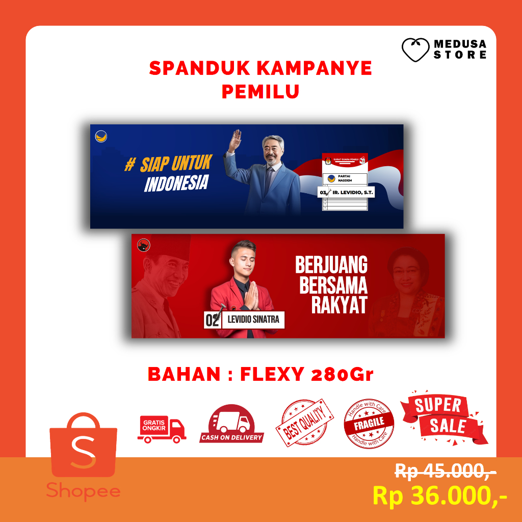 Jual Banner Spanduk Pemilu pilkada, Caleg, Gubernur Walikota - Custom 1 ...