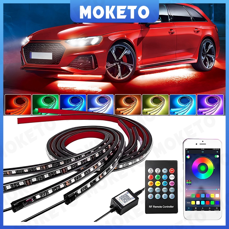 Jual 4 PCS Lampu LED Strip Modifikasi Bawah Mobil RGB / Lampu Kolong ...