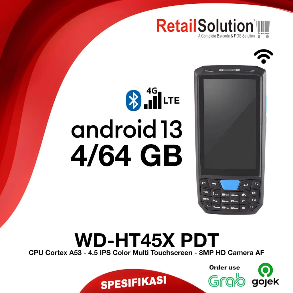 Jual Barcode Scanner PDT Android - WD-HT45X WDHT45X 6/64 GB | Shopee ...