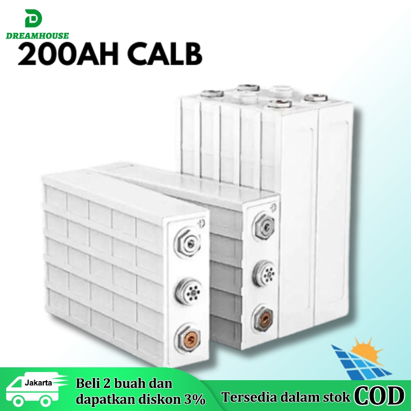 Jual 【4PCS】UPS 12V 200AH /120AH BMS Baterai litium CALB Lifepo4 3.2v UPS GRADE A 200Ah, set isi ...