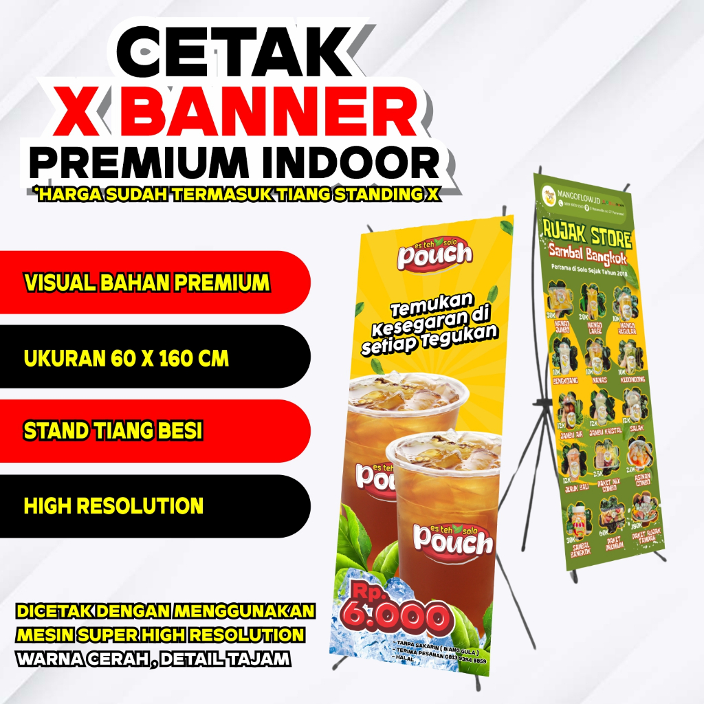 Jual X BANNER PREMIUM INDOOR / BANNER JUALAN / BANNER PROMOSI / BANNER ...