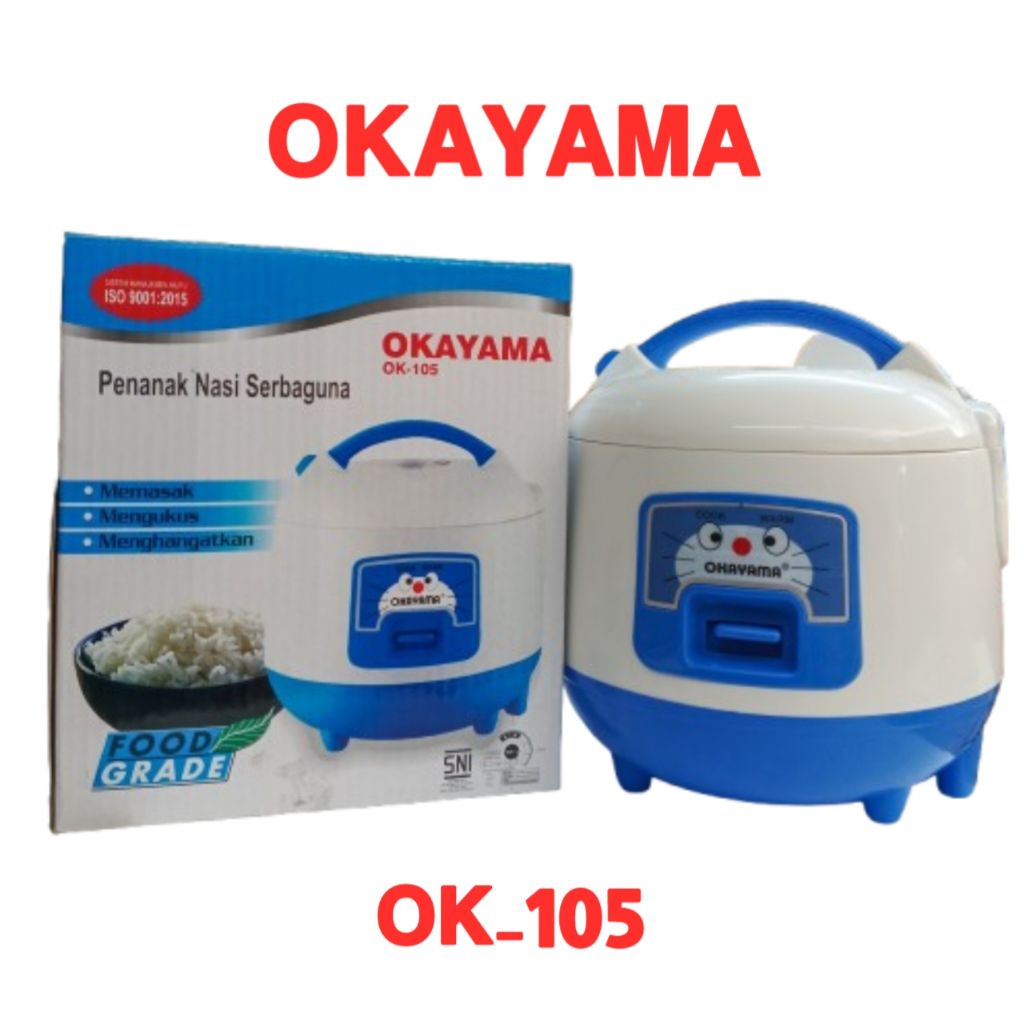 Jual Magicom/Rice cooker OKAYAMA OK-105 1,2 Liter | Shopee Indonesia