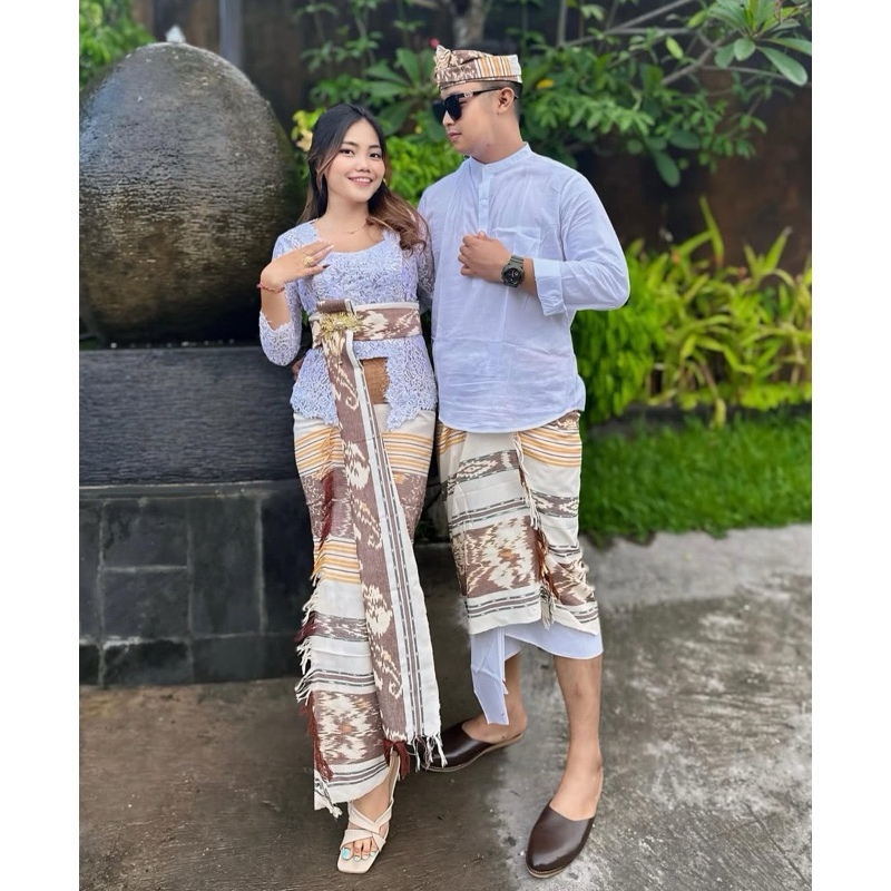 Jual Set Couple Saput Bali [ Baju Adat Bali ] kode ALK05 | Shopee Indonesia