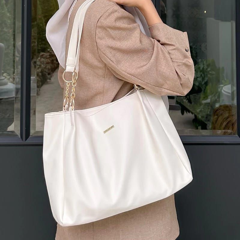 Jual Nadine Tote Bag Tas Wanita Simpel elegan Tas cocok untuk kuliah ...