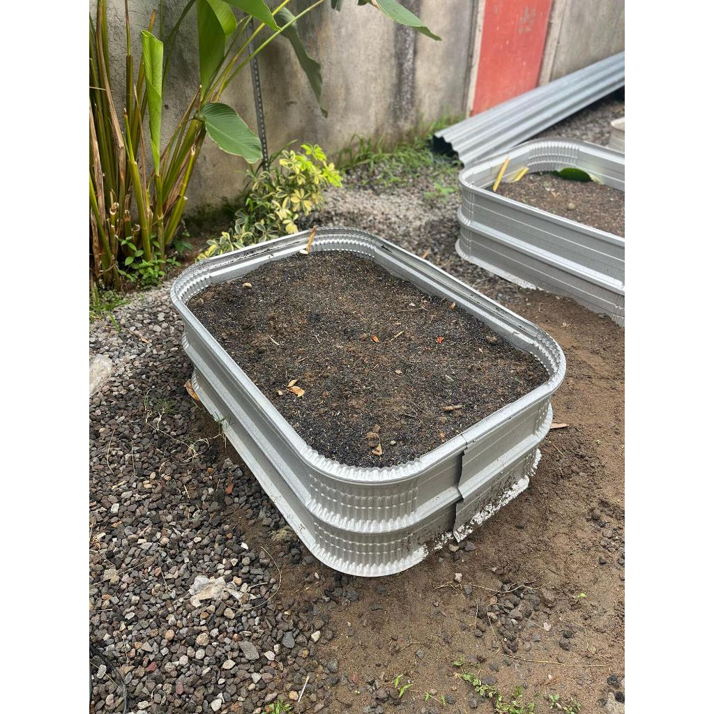 Jual Raised Bed Bedengan Tanaman 10 Pcs Ukuran Sedang Bahan Galvanis ...