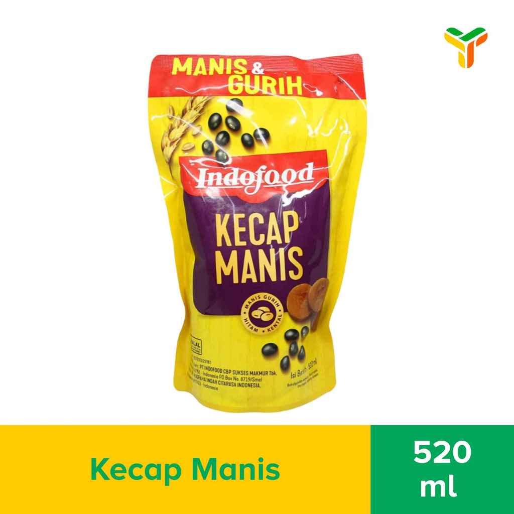 Jual Indofood Kecap Manis Pouch 520 Ml | Shopee Indonesia