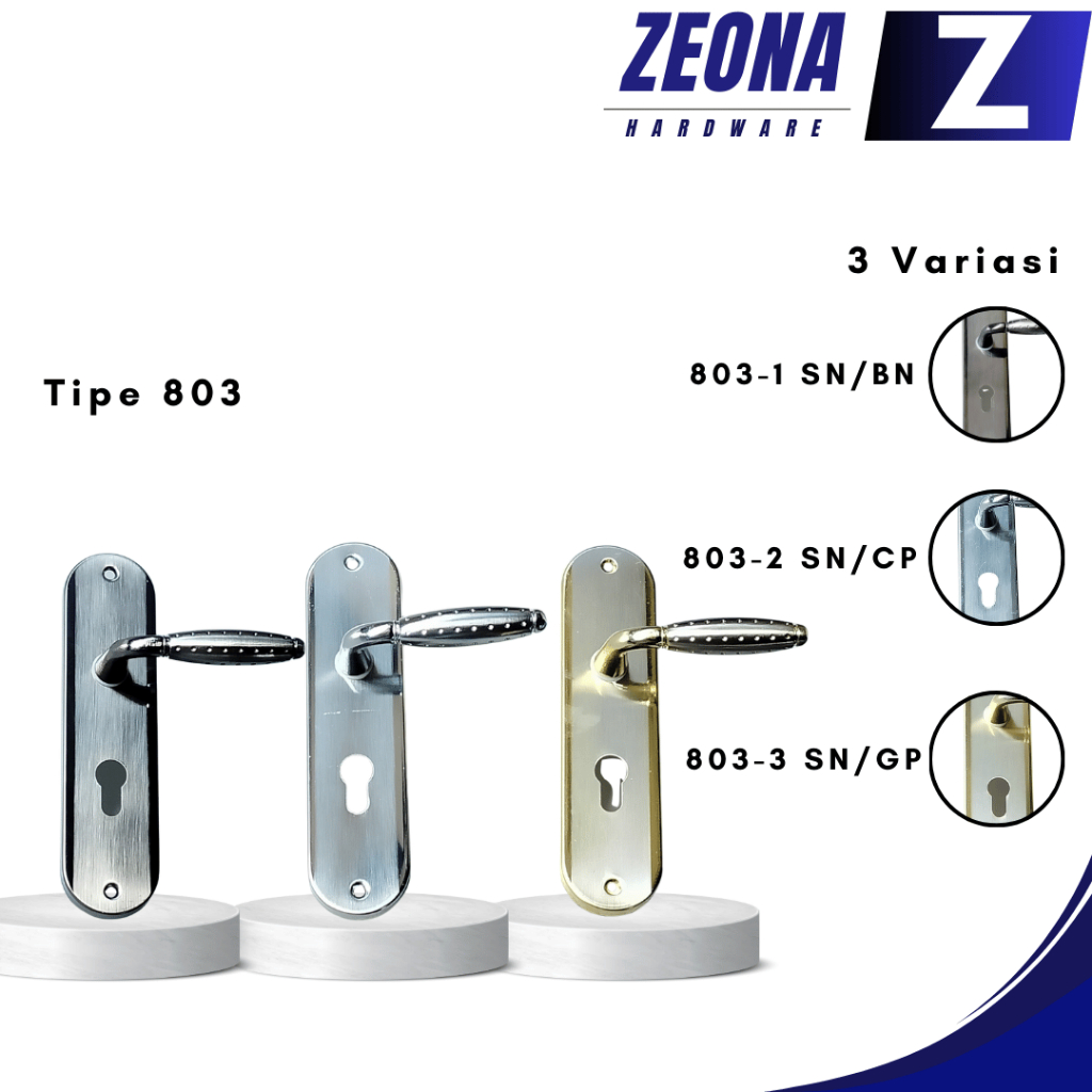 Jual (5 SET) ZEONA Kunci Pintu Rumah Tanggung 20cm (803) | (Silinder ...