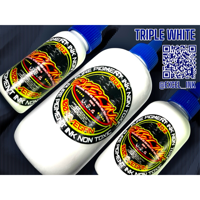 Jual TINTA TATTOO PUTIH EXCEL INK | TINTA TATTOO TRIPLE WHITE EXCEL INK ...