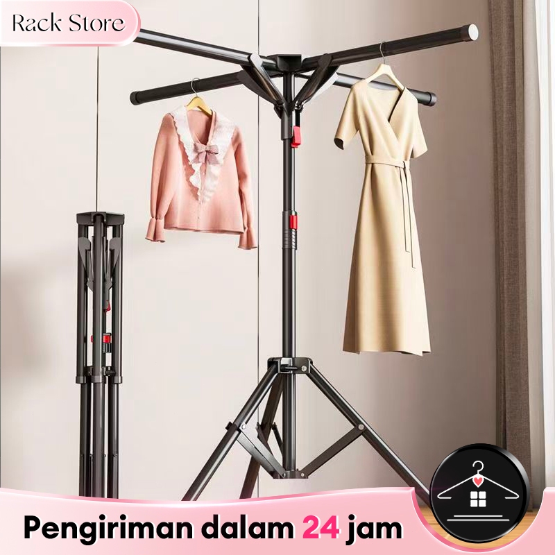 Jual jemuran baju rak Portable jemuran baju lipat Serbaguna Rak Jemuran ...