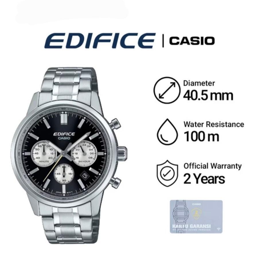 Jual Casio EDIFICE EFR-575D-1ADF Jam Tangan Pria Analog Stainless ...