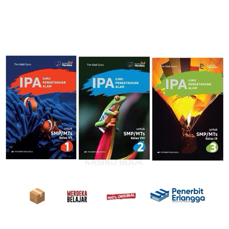 Jual ORIGINAL IPA / ILMU PENGETAHUAN ALAM UNTUK SMP KELAS 1 2 3 / 7 8 9 KURIKULUM MERDEKA ...