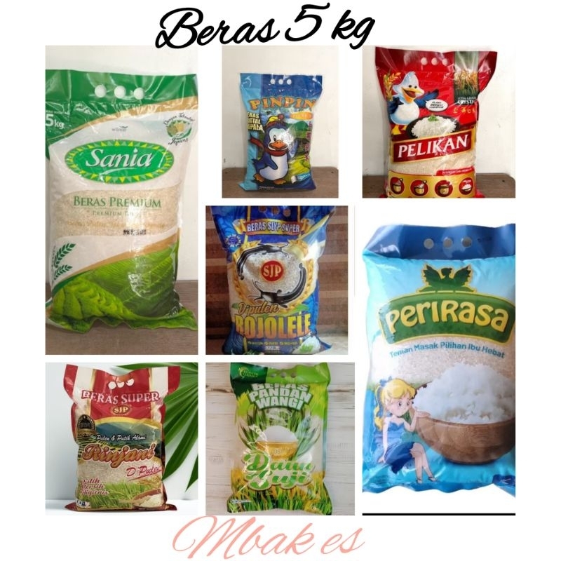 Jual Beras premium kemasan 5 kg | Shopee Indonesia