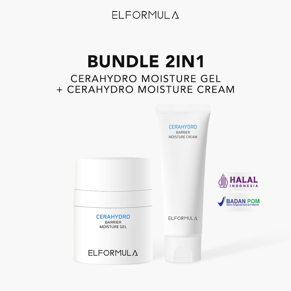 Jual ELFORMULA Bundle 2in1 - CeraHydro Barrier Repair Moisture Cream ...