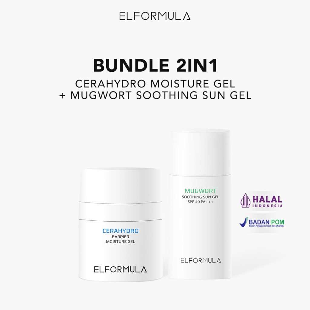 Jual ELFORMULA Bundle 2in1 - CeraHydro Barrier Repair Moisture Gel ...