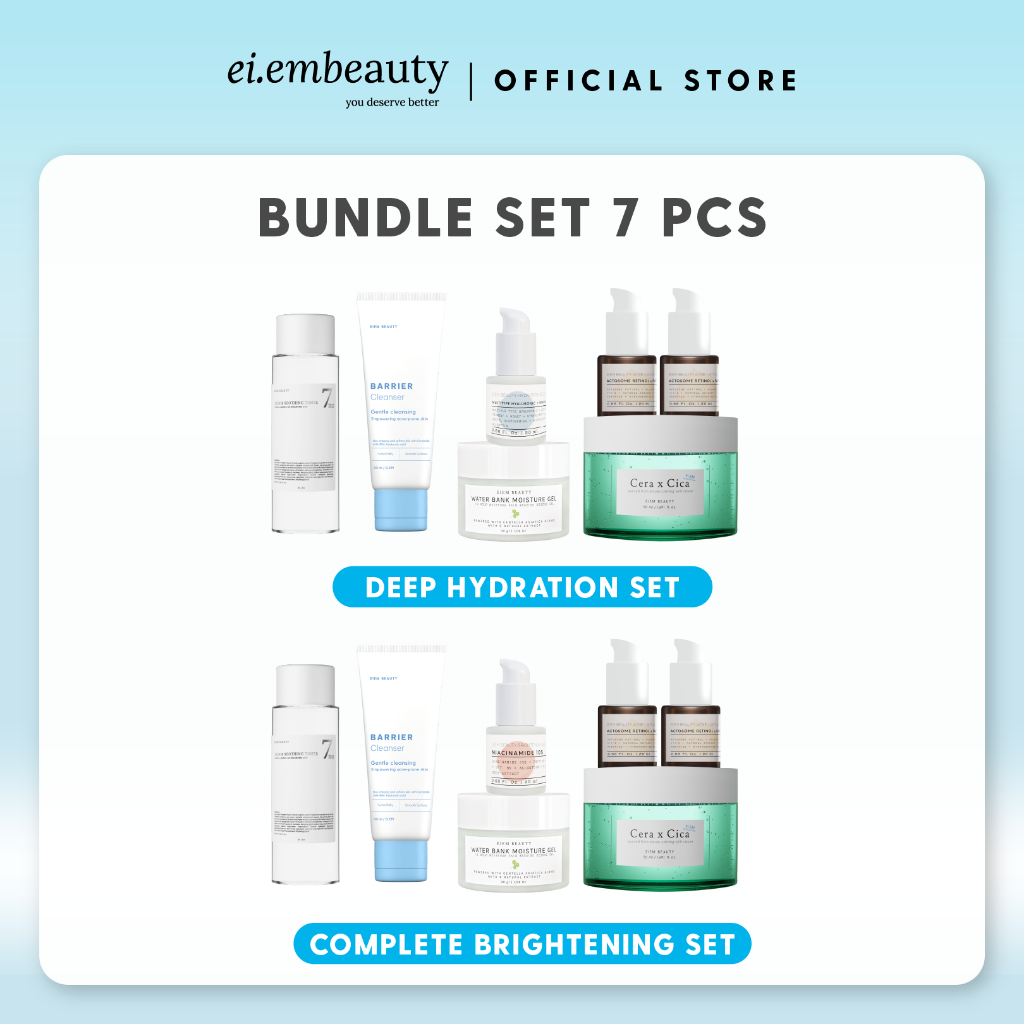 Jual EIEM Beauty 7pcs Set: Water Bank Moisturizer 30gr + Face Wash ...