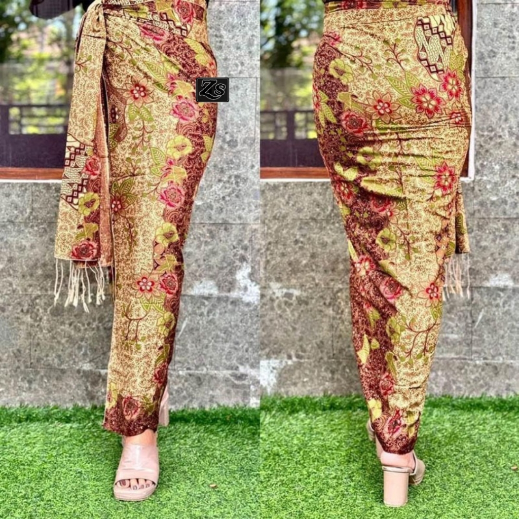 Jual Kamen Sutra Paris ATBM Premium Motif Batik Set Slendang / Sutra ...