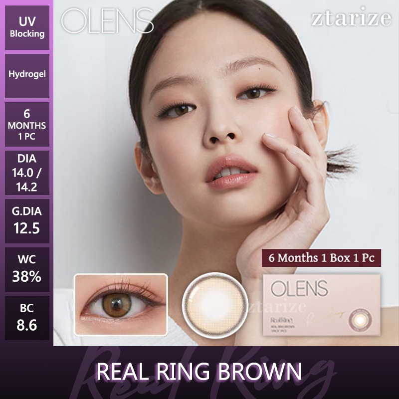 Jual ztarize - Ready Stock - OLENS Real Ring Brown 6 Months Soft ...