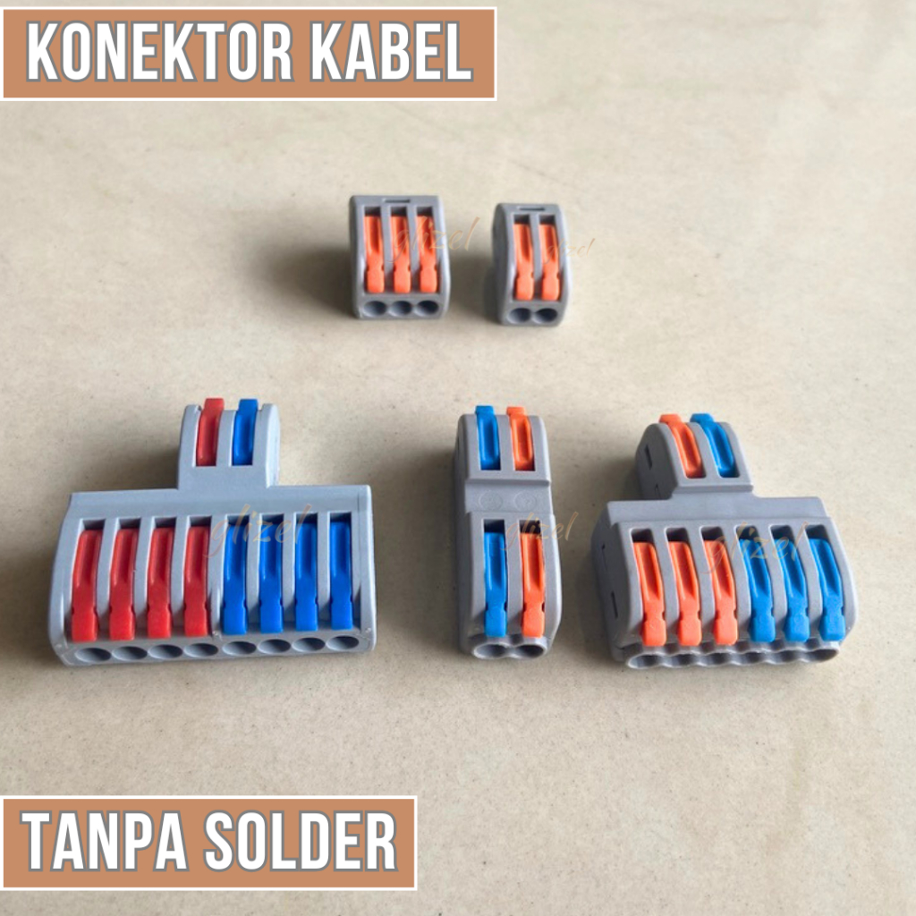 Jual Sambungan Konektor Kabel Listrik Terminal Block Tanpa Solder Tuas ...