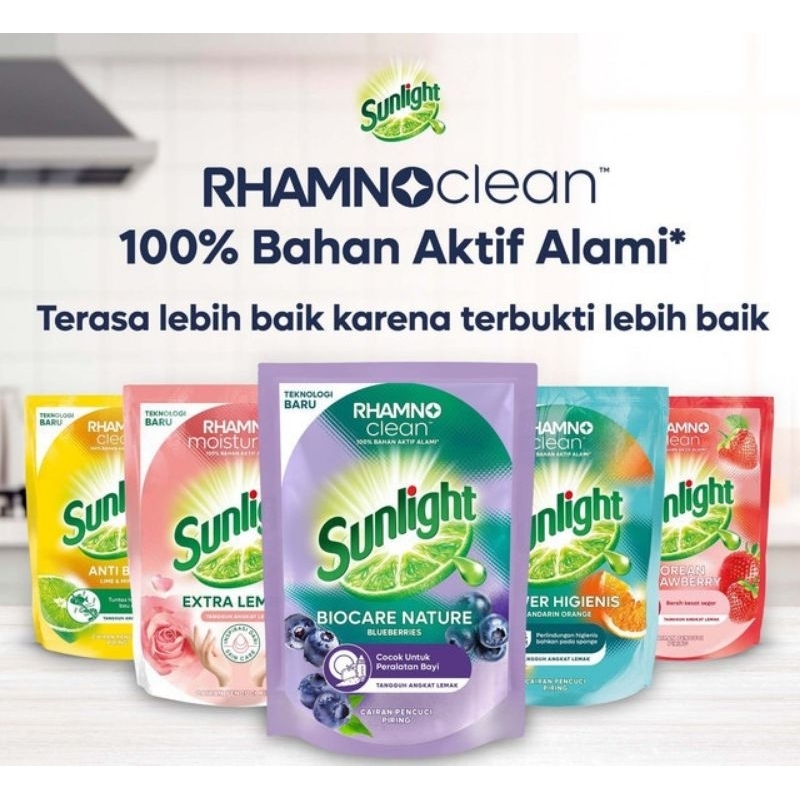 Jual SUNLIGHT RHAMNO POWER SABUN CUCI PIRING 600ML | Shopee Indonesia