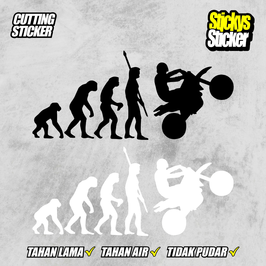 Jual Sticker EVOLUSI MOTOR cutting sticker EVOLUSI MOTOR 8 pilihan ...