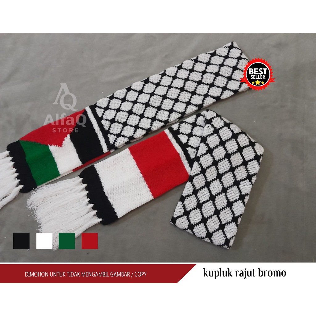 Jual syal rajut paletine syal palestina syal rajut manual syal ...