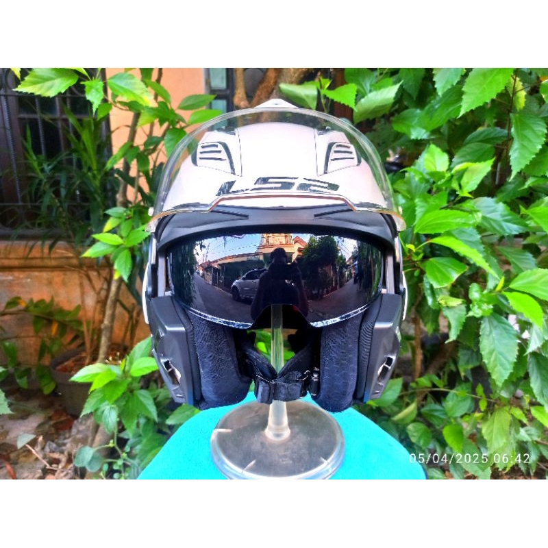 Jual Helm Full / Halfface Modular LS2 Valiant II FF900 White Pearl (XL ...