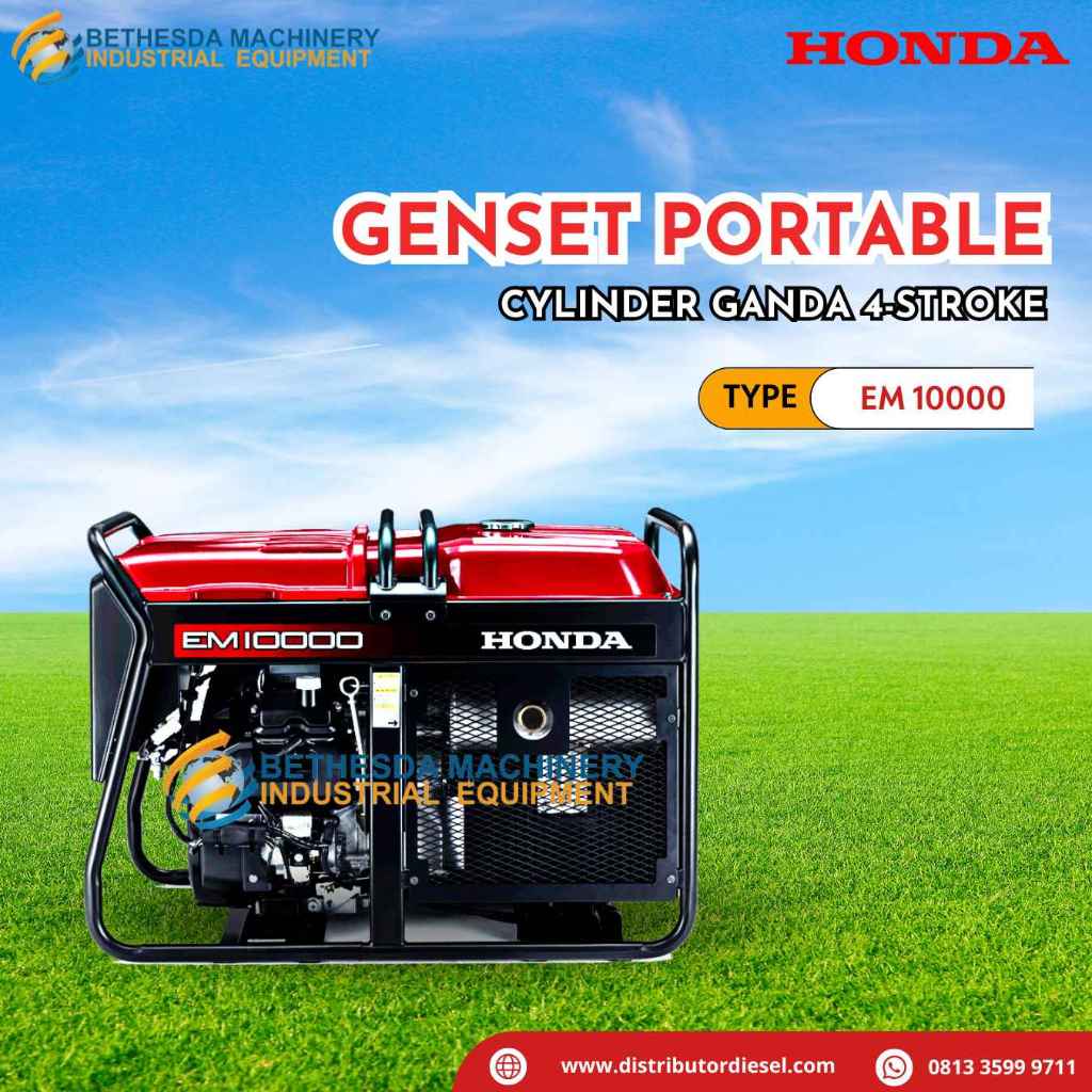 Jual Genset Portable Mini 7200 Watt Honda 7200Watt EM10000 | Shopee ...