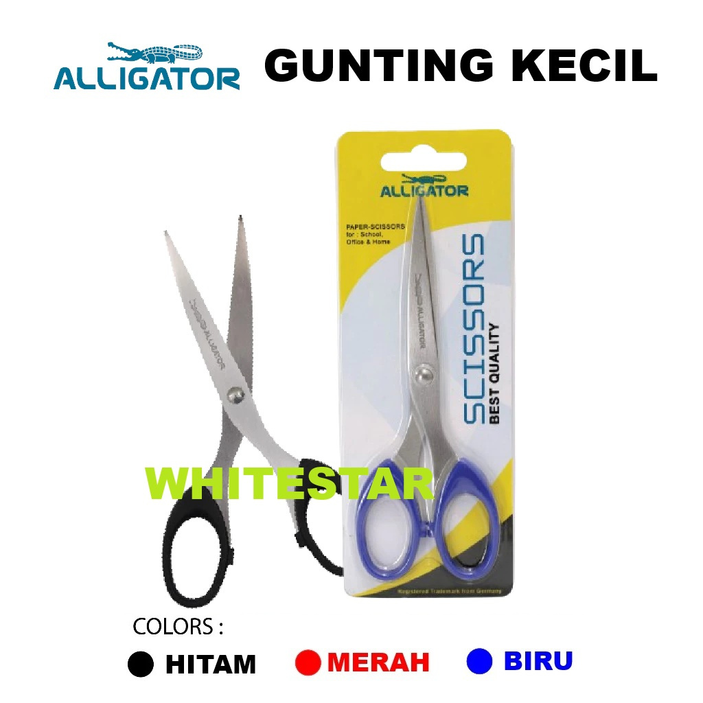 Jual gunting kecil alligator / small scissor + bonus 1 pen (quality by faber castell) | Shopee ...