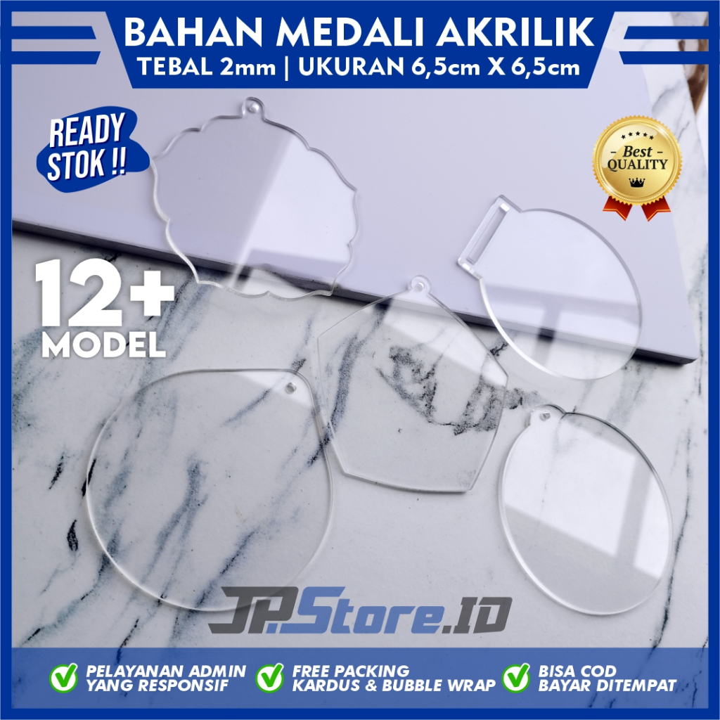 Jual JPID BAHAN MEDALI WISUDA AKRILIK POLOS DIAMETER 6,5 CM 7 CM 7,5 CM ...