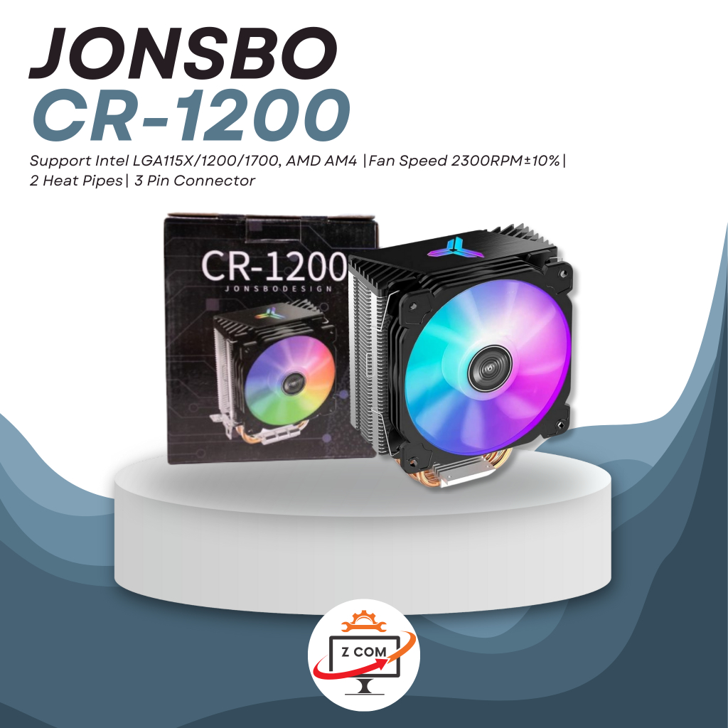 Jual CPU Cooler JONSBO CR-1200 RGB Cooling 12CM RGB INTEL AMD | Shopee ...