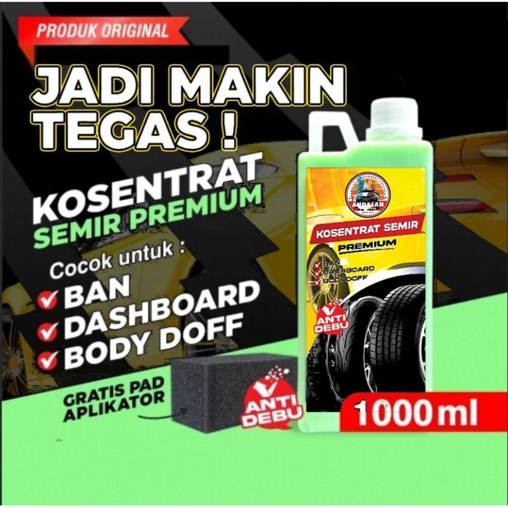 Jual Semir Ban PREMIUM 1 LITER / KOSENTRAT SEMIR original , Semir ...