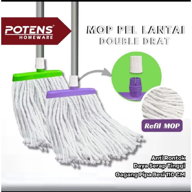 Jual Pel Mop Lantai Potens double drat | Shopee Indonesia