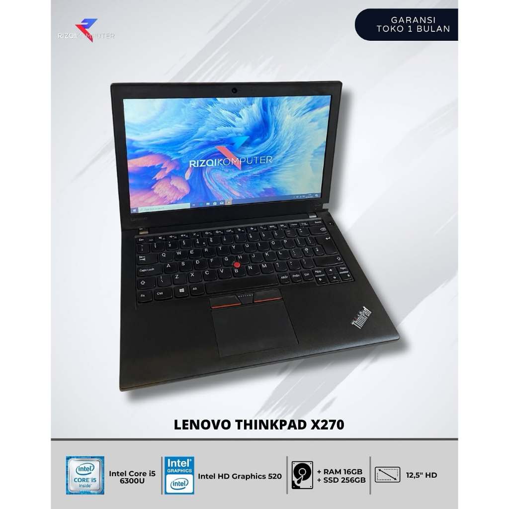Jual Lenovo Thinkpad X270 Intel Core i5-6300U Ram 16GB SSD 256GB all | Shopee Indonesia