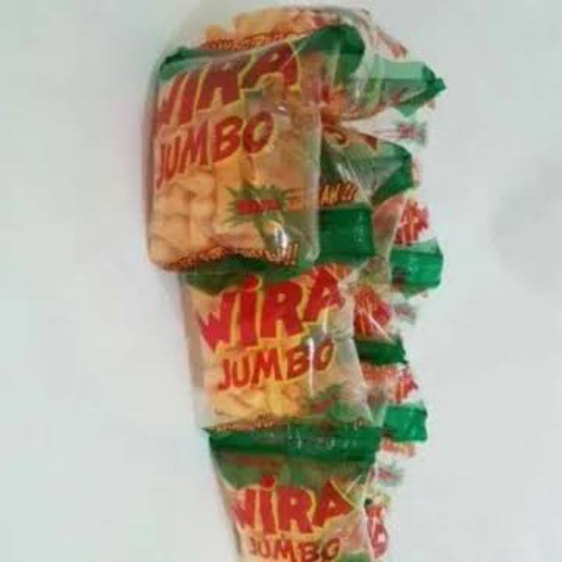 Jual WIRA JUMBO SNACK JADUL MURAH KEMASAN 1 RENCENG ISI 10 PCS | Shopee ...