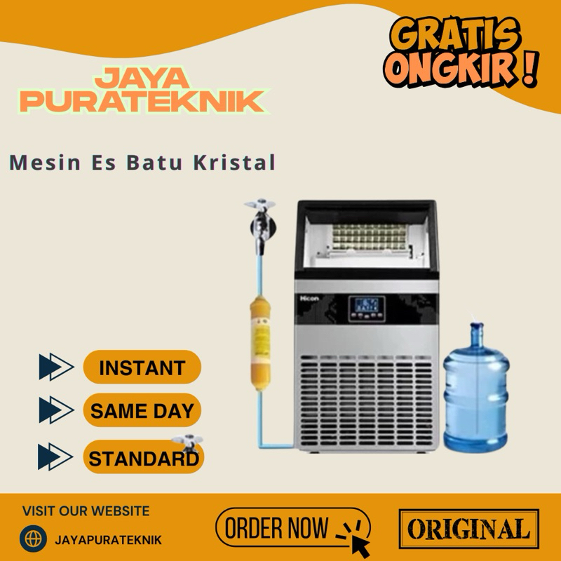 Jual Mesin Es Batu Kristal Iceler Ice Maker 120kg/24Jam Kapasitas Besar ...
