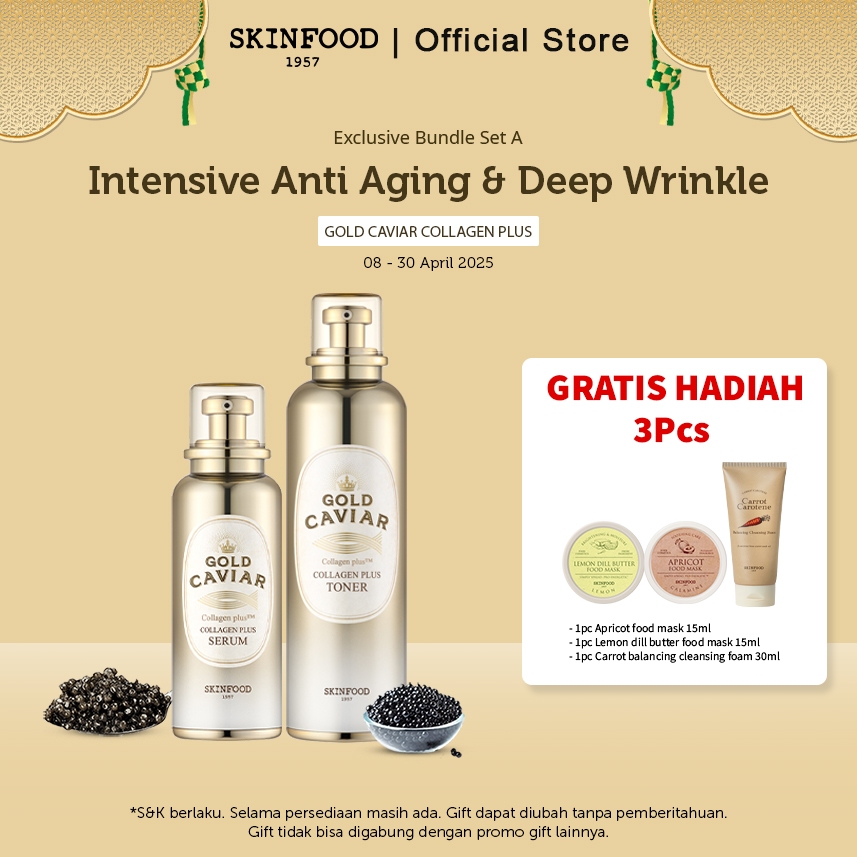 Jual [Exclusive Bundle Set A] - Gold Caviar Collagen Plus Intensif Anti Aging & Deep Wrinkle ...