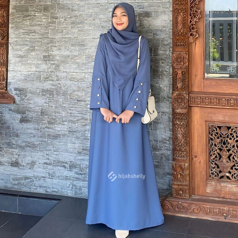 Jual ABAYA KANCING MECCA DRESS WANITA REMAJA TERBARU HIJABSHEILY ...